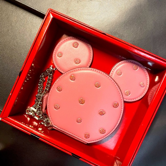 Coach | Bags | Coach 37539b X Disney Boxed Minnie Mouse Coin Case ...